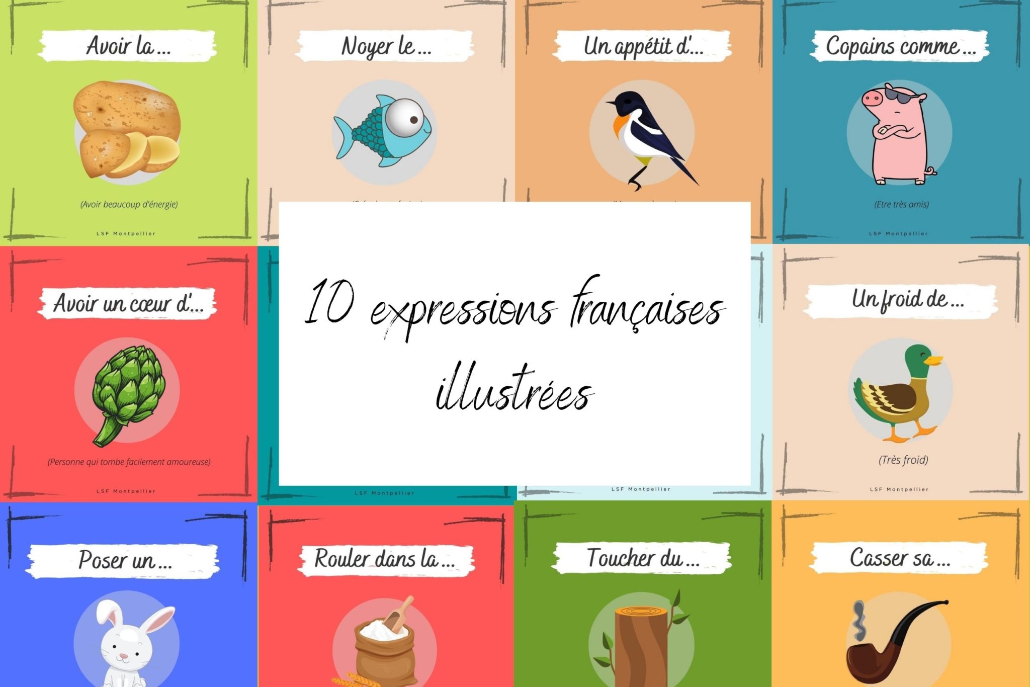 10 illustrated French expressions #1